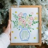 Flower Vase Stencil Wildflowers Painting Stencils 11.8x11.8inch Floral ...