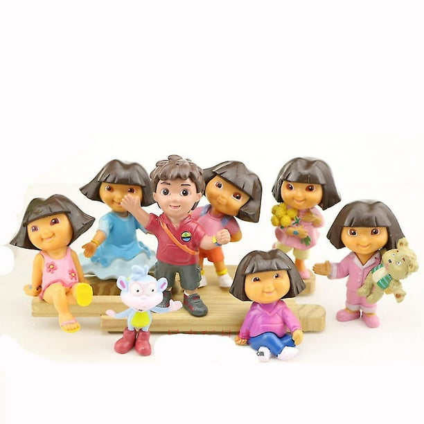 8pcs Dora The Explorer Figure Toy Beautiful Anime Doll Model - Walmart.ca