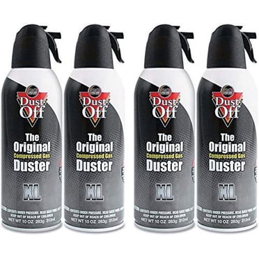 Dust-Off Disposable Compressed Gas Duster, 10 oz Cans, 12 Pack ...