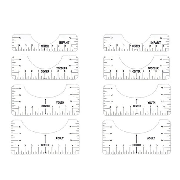 8X T-Shirt Ruler Guide Alignment Tool for Vinyl, Alignment Tool for ...