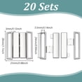 40Pcs Zinc Alloy Buckle Clasps For Webbing Strapping Bags Garment ...
