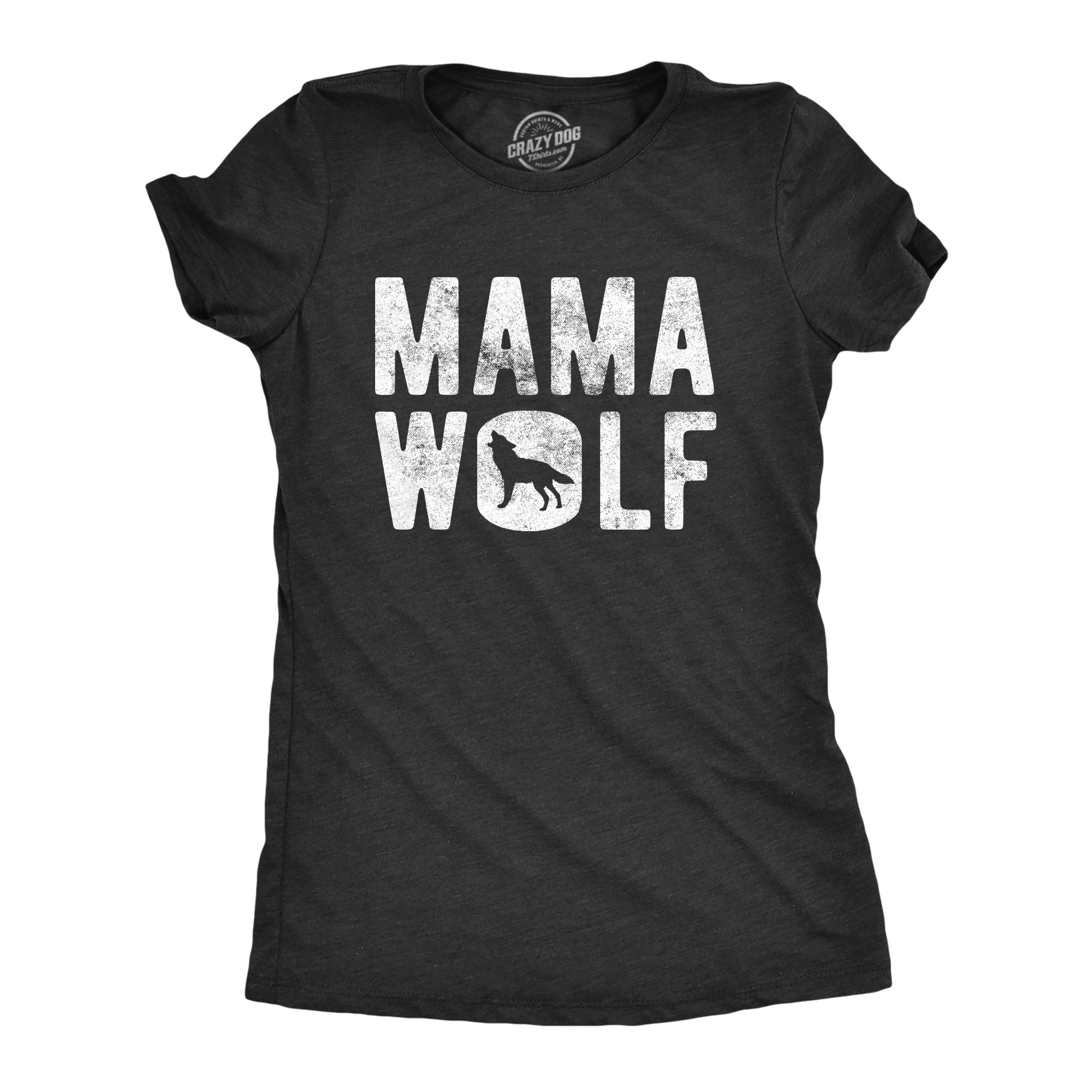 Click here for Crazy Dog T-Shirts Womens Mama Wolf T Shirt Funny... prices