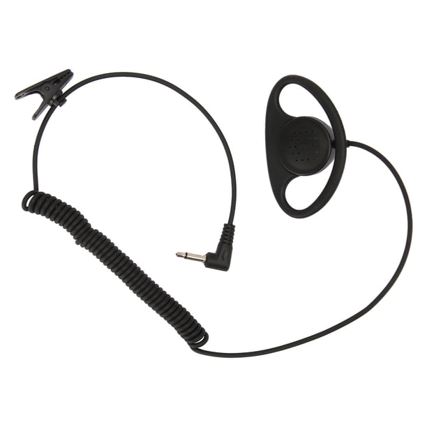 Ear Hook Earpiece, D Shape Earpiece 3.5mm Listen Only For Speakers ...