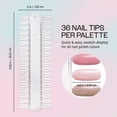 5 Palettes Beauticom 36 Nail Tips Display Board for Nail Art Design ...