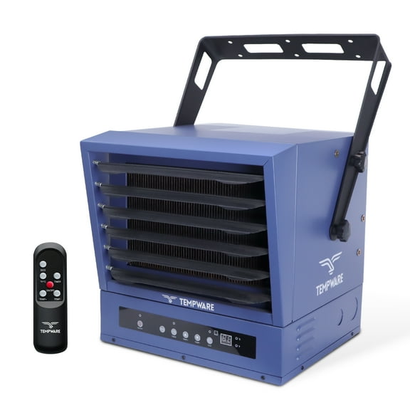 TEMPWARE 7500-Watt Electric Garage Heater with Remote, Digital Fan ...