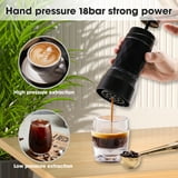 2 IN 1 Espresso Hand Press Coffee Maker Portable Coffee Machine ...
