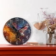 10" Artistic Round Wall Decorative Desk Clock The Majestic Bald Eagle ...