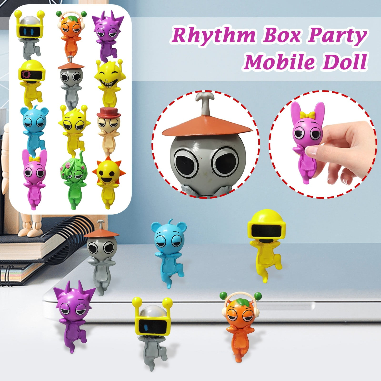 Sprunki Toys, Monster Horror Game Sprunki Plush,12pc Sprunki Action ...