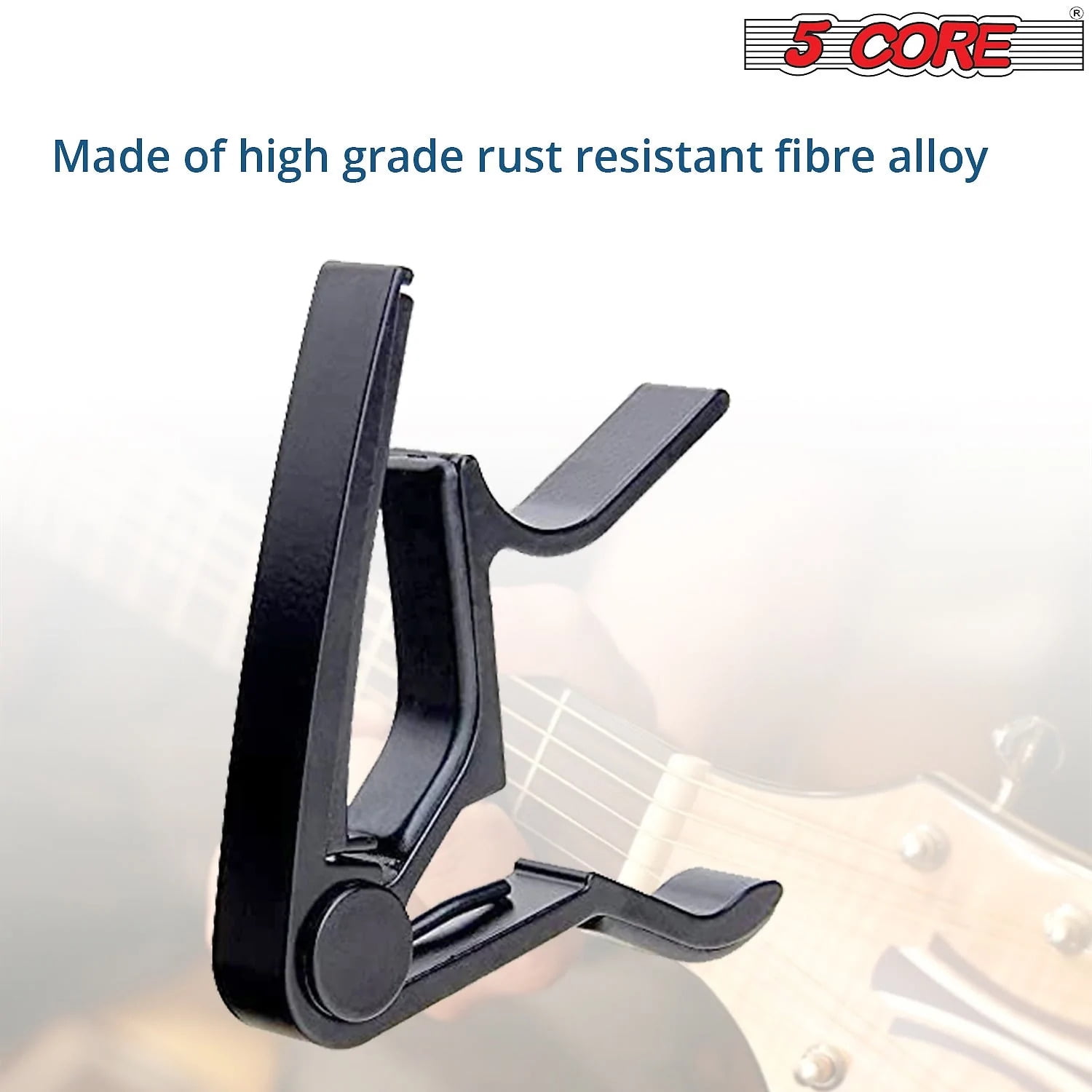Buy 5 Core Guitar Capo Acoustic Clip Guitar String Instrument Clamp ...