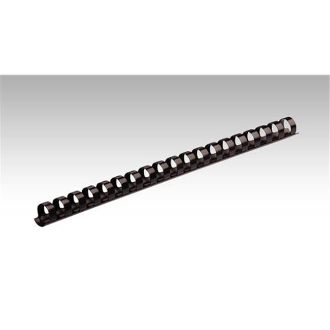 FELLOWES Plastic Comb Binding Spines - Black - 1/2in. - 100 Pack ...