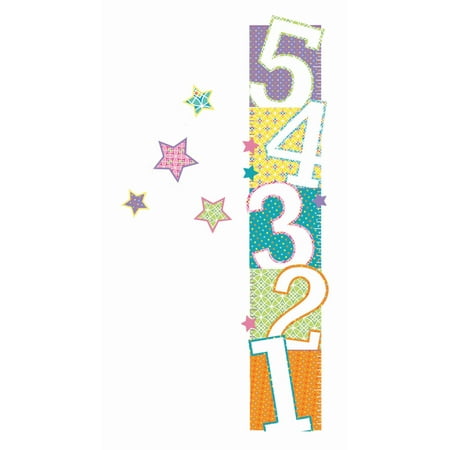 Patterned Numbers Peel and Stick Growth Chart Wall Decals | Walmart Canada