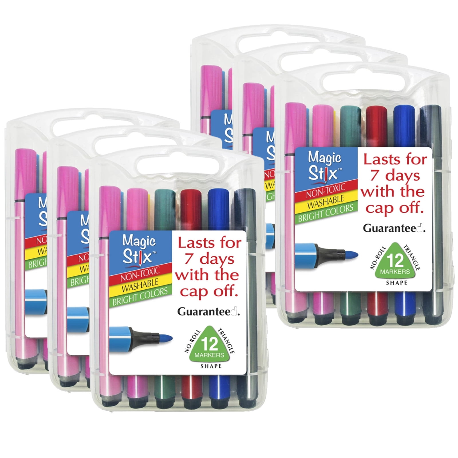 Magic Stix™ Triangular Markers, 12 per Pack, 6 Packs - Walmart.com