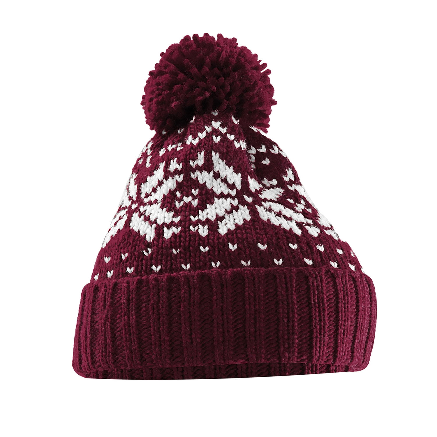 Click here for Beechfield Fair Isle Snowstar Beanie One Size prices