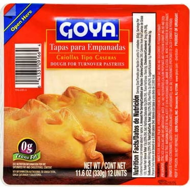 Goya Tapa Empanada Dough Shell, 11.6 Ounce - 16 per Case, Pastry Dough ...