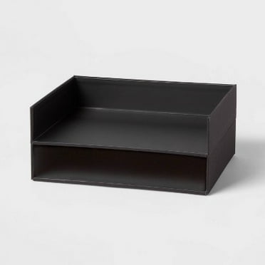 TRU RED Side Load Stackable Plastic Letter Tray White TR55328 - Walmart.com