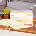 McKesson Disposable Face Masks, 3-Ply Elastic Ear Loops - Yellow ...