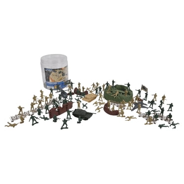 Joyfy 164 Piece Military Soldier Playset Army Men Play Bucket Army ...