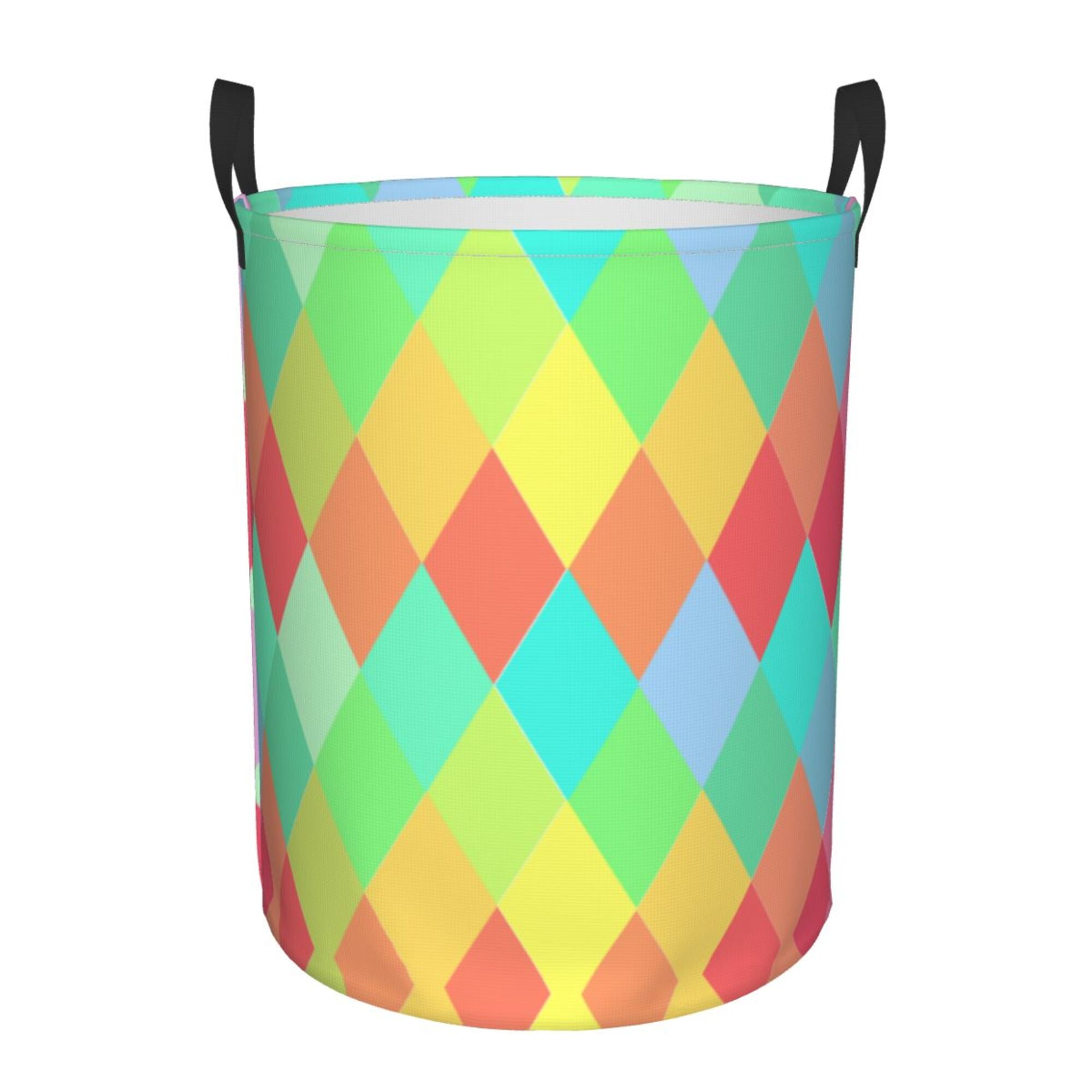 XMXY Round Laundry Basket Organizer, Low Poly Triangles Background ...