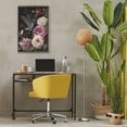 Stupell Industries Hummingbird & Lush Peonies Brown Framed Floater ...