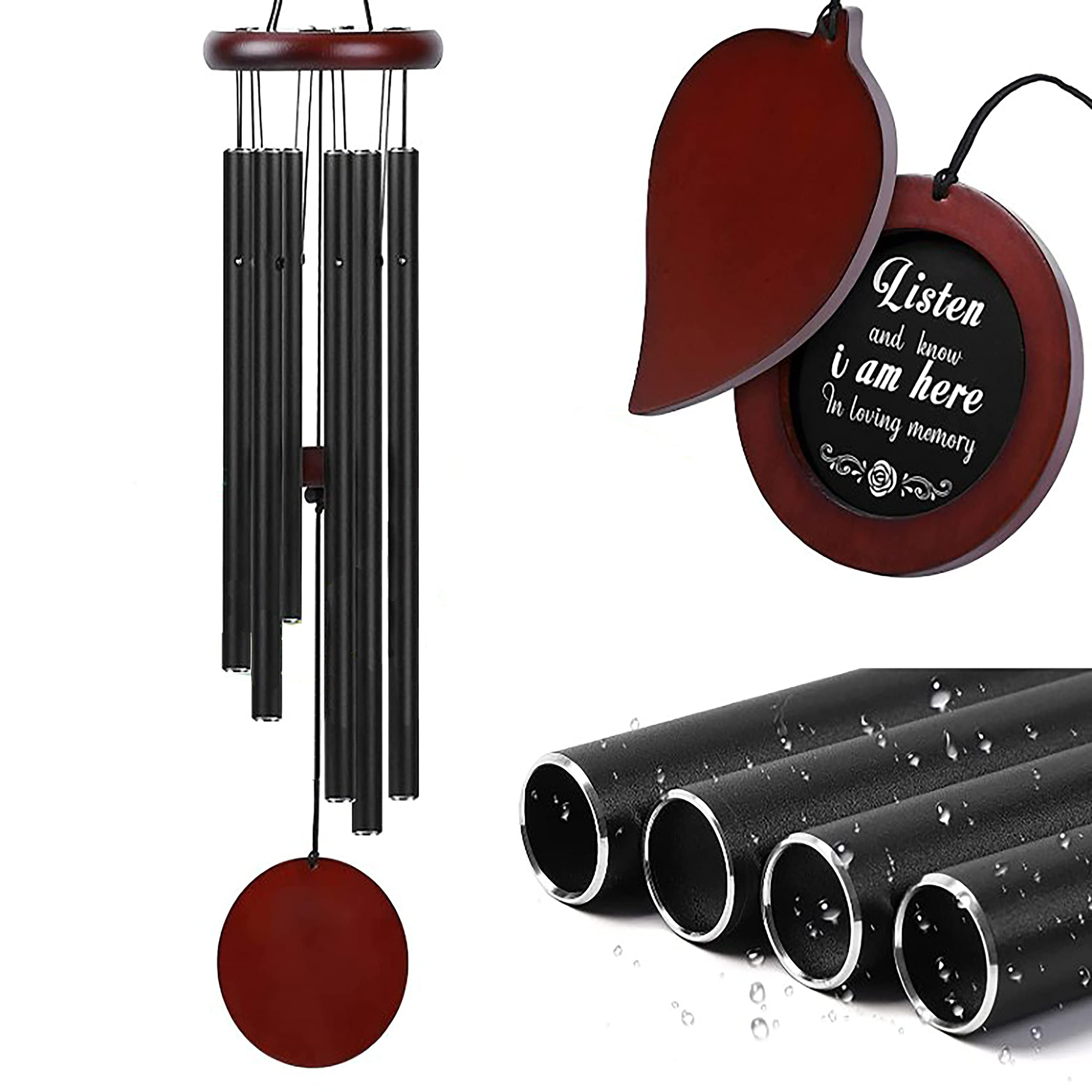 Sympathy Wind Chimes for Outside, Memorial Wind Chimes for Loss of ...