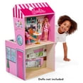 Open Box 2 In 1 Barbie Pretend Play Toy Kitchen and Dollhouse for Kids ...