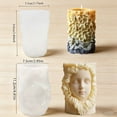 2pcs Silicone Candle Molds, Bee & Greek Goddess Hina Candle Mold Set ...