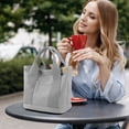 Casual Canvas Tote Bag with Crossbody Strap Multi-Pocket Lightweight ...
