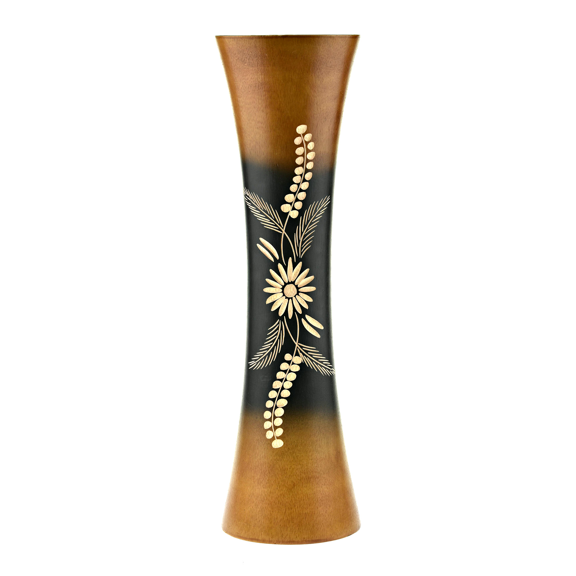 Majestic Flower Garden Brown Mango Tree Wood Flower Vase - Walmart.com