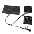 10W Solar Panel Fan Kit Weatherproof Solar Powered Dual Exhaust Fan ...