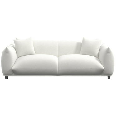 Montclair Mid Century Modern Luxury Tufted French Boucle Fabric Cream ...