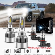 For 2005-2011 Toyota Tacoma Headlights 9003 9145 LED High and Low Beam+ ...