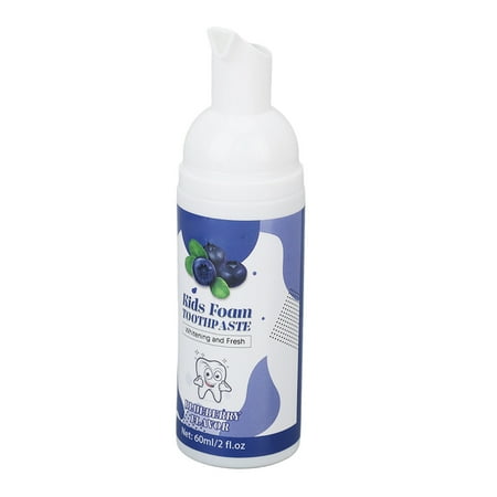 Foam Toothpaste, Children Mousse Toothpaste Blueberry Flavor Fluorine ...