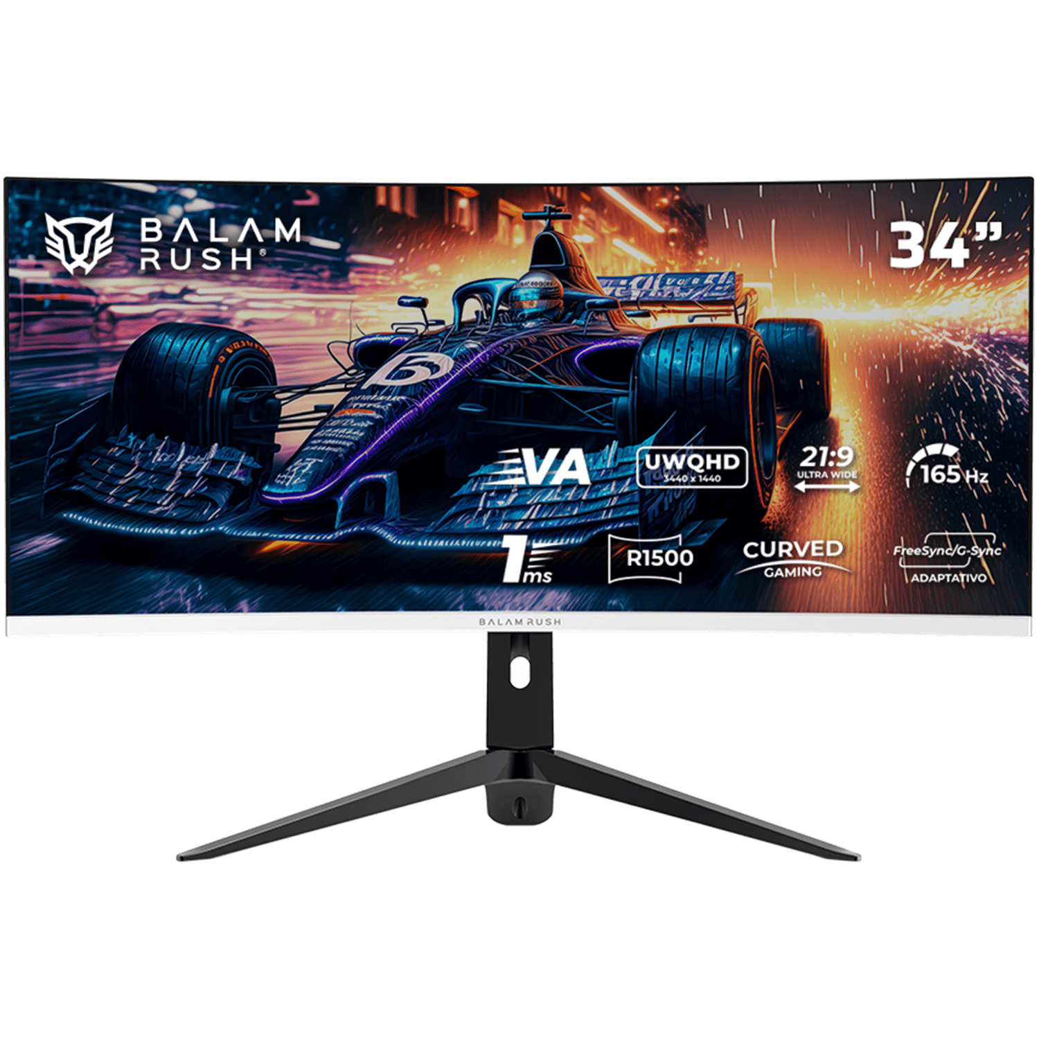 Monitor Gamer Curvo 34 BALAM RUSH EXTREME EARTH PRO MGP34C 1Ms 165Hz ...