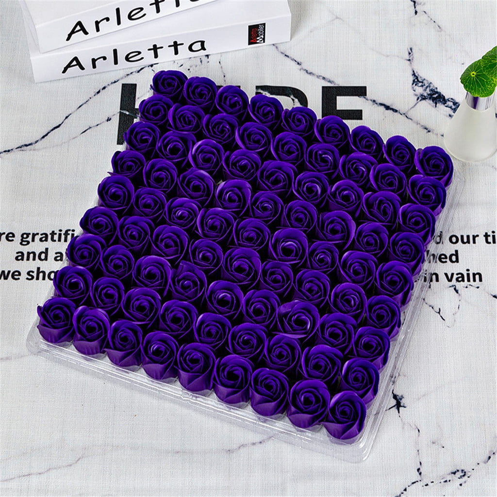 Perfume Rose Soap Flower Head Three-layer Without Base Simulation Rose ...