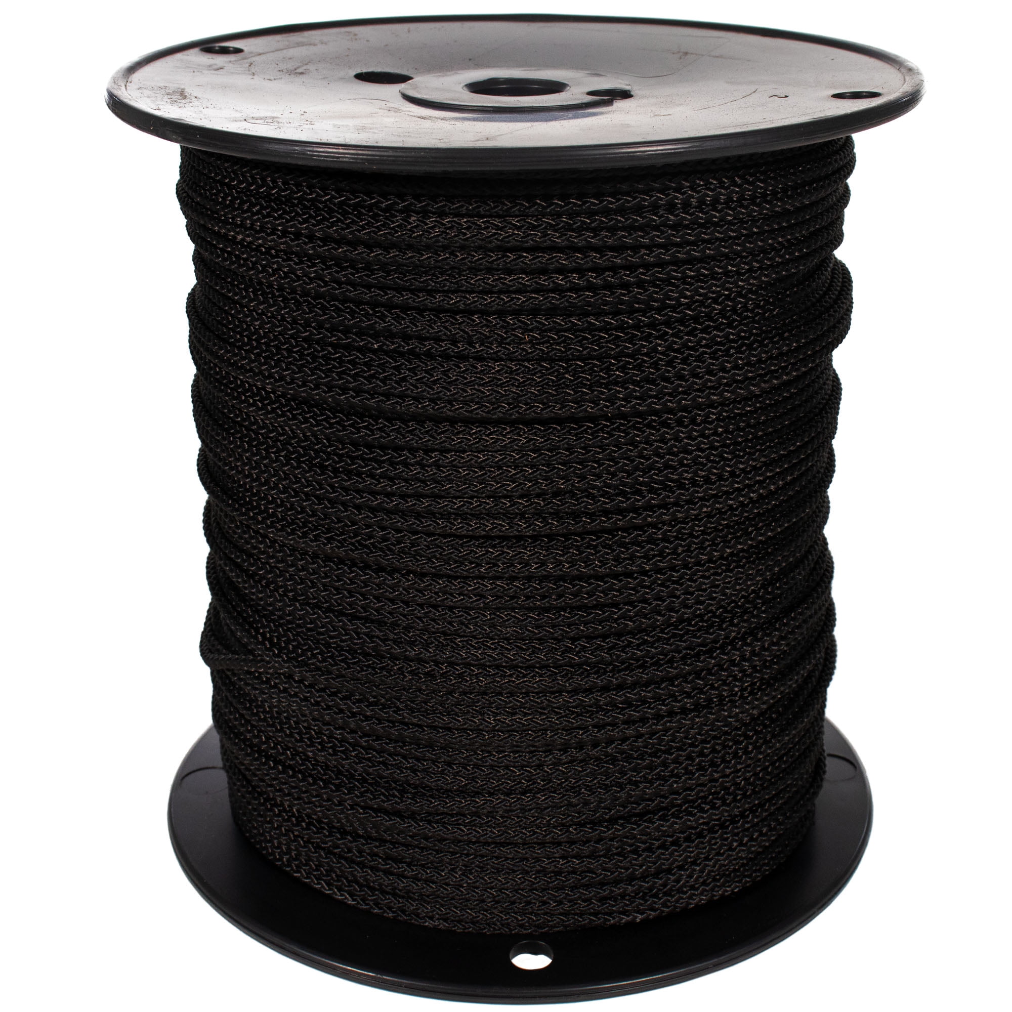 Solid Braided Nylon Rope - 1/4" X 500', Black S-17651 - Uline