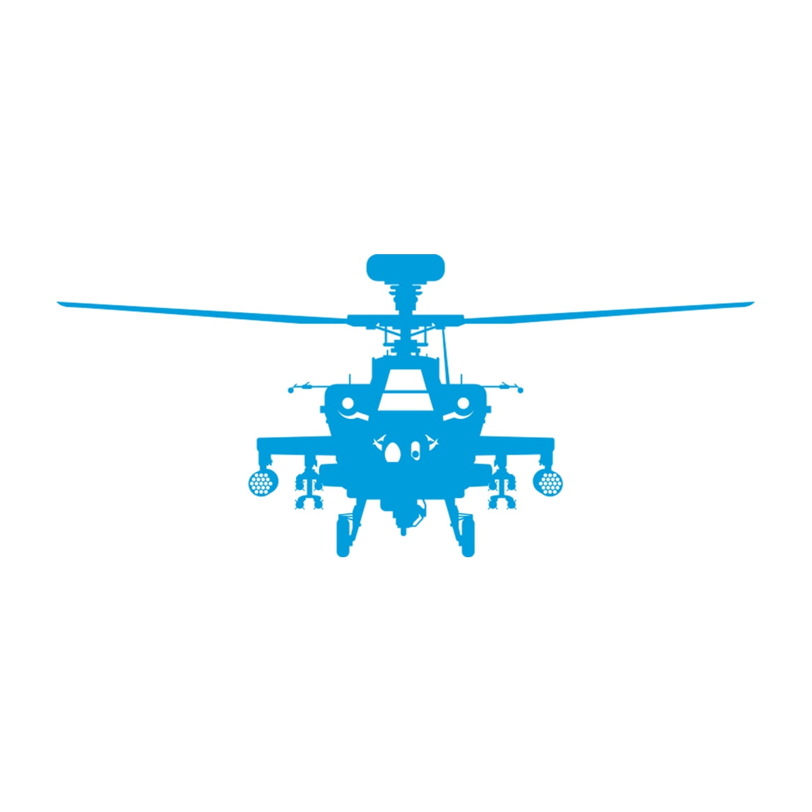 AH-64 Apache Sticker Decal Die Cut - Self Adhesive Vinyl - Weatherproof ...