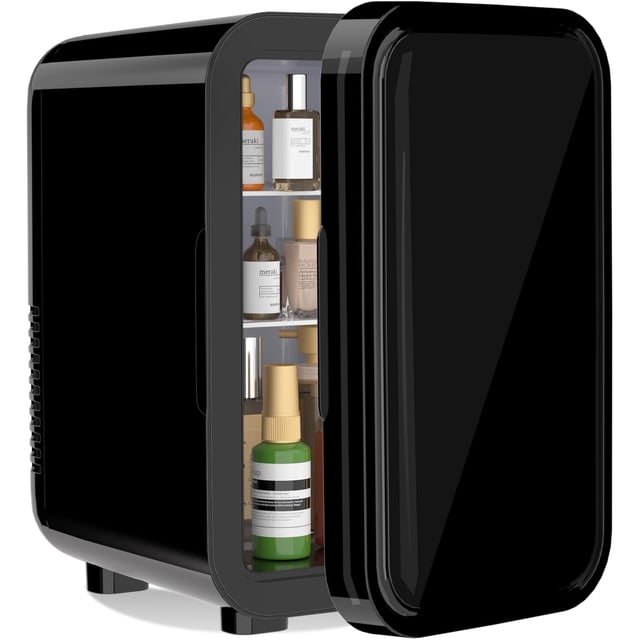 Mini Fridge, 6 Liter/8 Cans 110V AC/DC Portable Thermoelectric Cooler ...