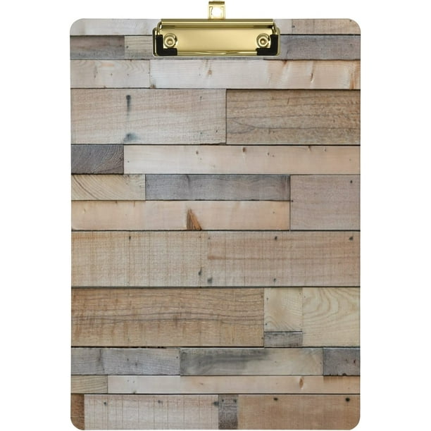 FMSHPON Wood Plank Wall Vintage Rustic Clipboard Hardboard Wood Nursing ...