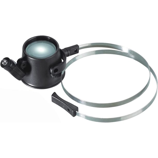 Lupa de diadema con luces LED - Lupa 15x - Lupa de casco de un solo ojo ...