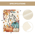 Morudeor, Garden Flag, 12x18 Inch, Double Sided Autumn Leaves Pumpkins ...