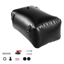 KFFKFF 105.7 Gallon Portable Water Storage Bladder, Collapsible PVC ...