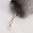 Faux Fur Fox Tail Keychain Soft Fluffy Animal Tail Bag Keychain Handbag ...