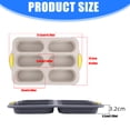 3. Heavy Duty Silicone Cake Pan with 6 Cavities, Nonstick Design for ...