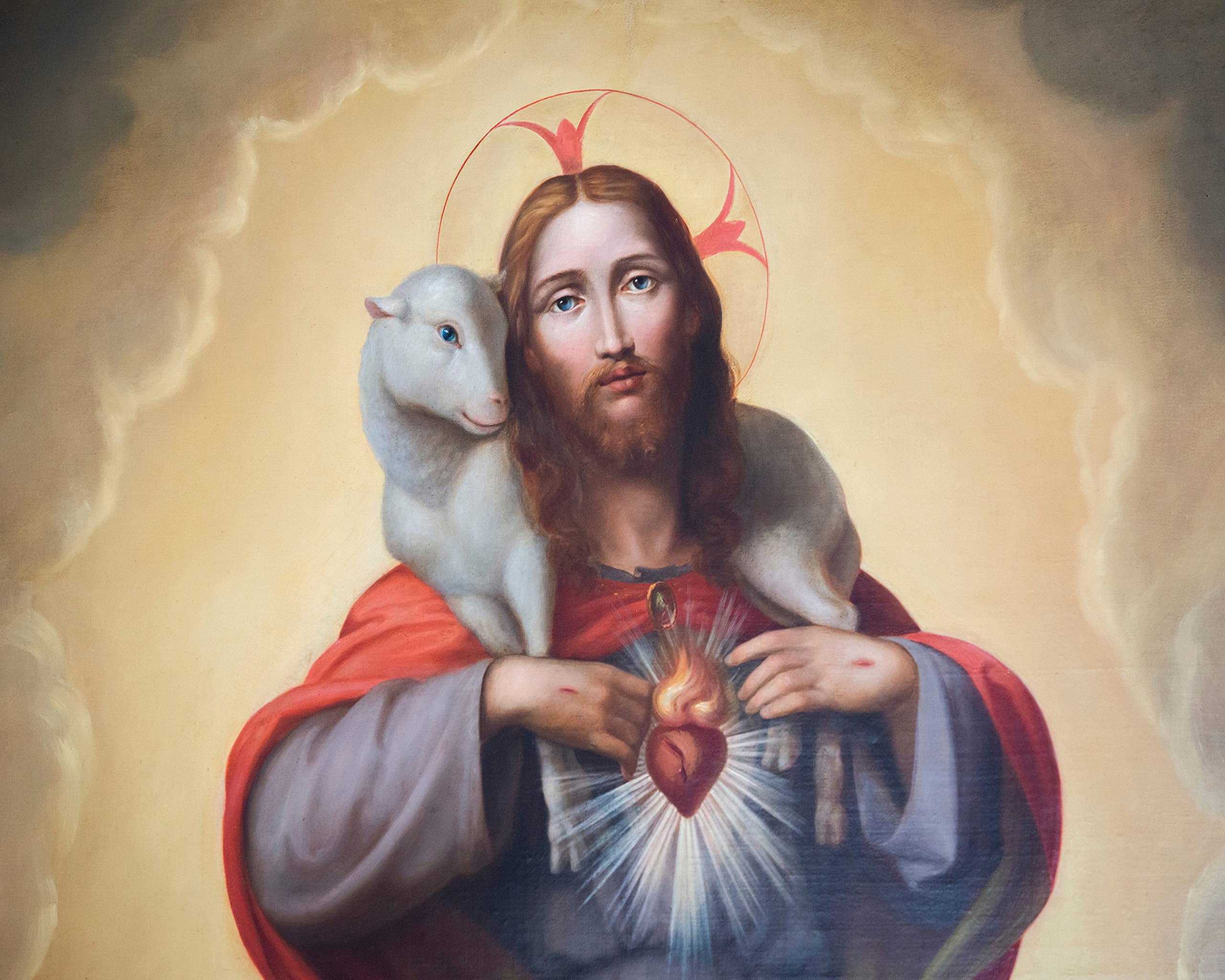 Catholic print picture - LOST SHEEP SH1 - 8" x 10" ready to be framed ...