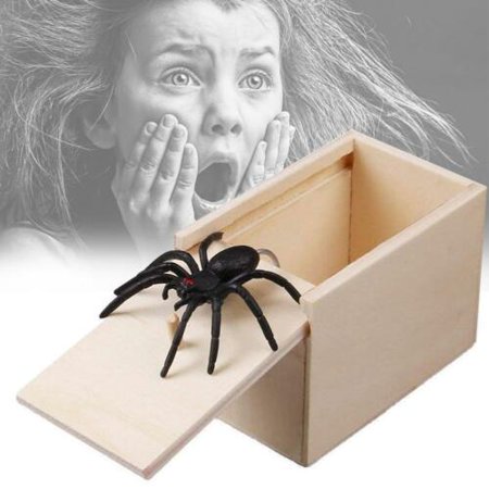 Dalazy Wooden Surprise Prank Box Prank Box Halloween Money Gift Box ...