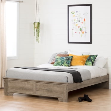 South Shore Valet Platform Bed with headboard, Multiple Finishes ...