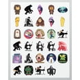 35pcs-50pcs Funny Stickers Humorous Stickers Pack Cartoon Animal ...