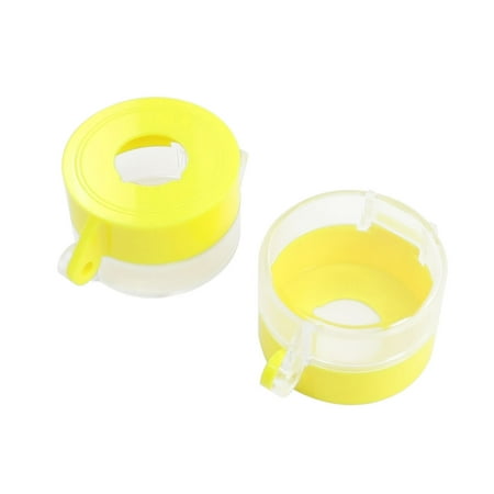 2pcs Yellow 22mm Water Proof Push Button Switch Guard Protector Cover ...