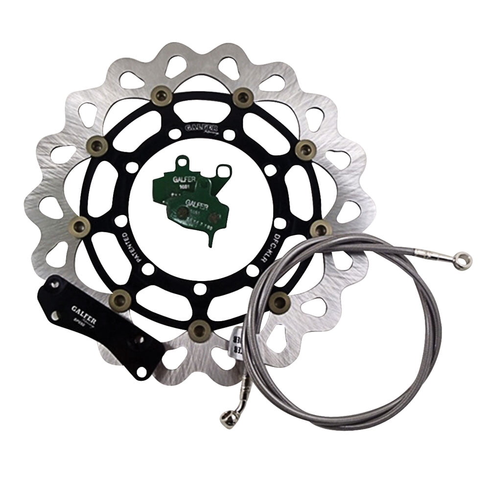 Galfer Oversized Floating Wave Brake Rotor Kit, Front 320mm - Walmart ...