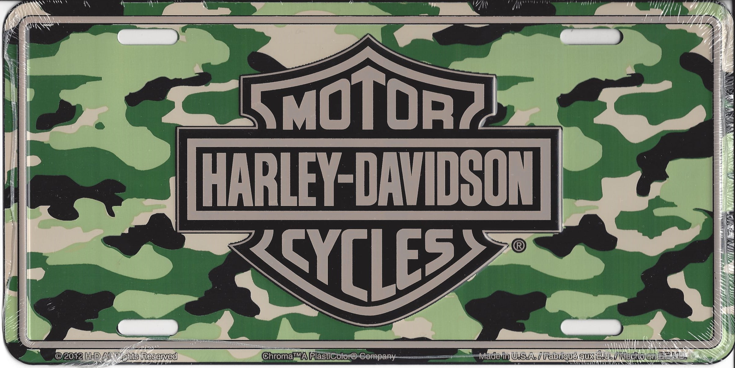 Harley-Davidson Camouflage Logo License Plate - Walmart.com